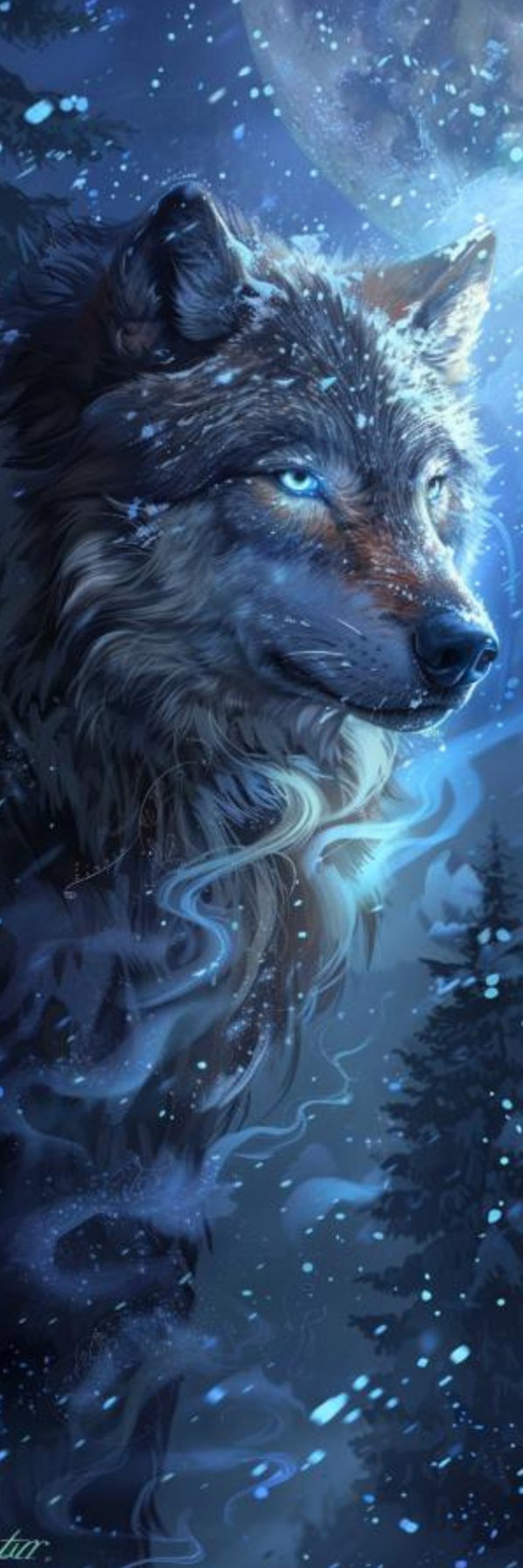 Wolf Bookmarks, Sharp-featured Wolf, Animal Bookmarks, Book Lover Gift ...