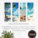 Beach Bookmarks, Summer Bookmarks, Tropical Summer Bookmarks, Printable ...