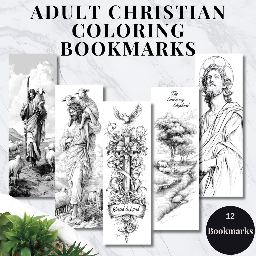 Adult Bible Coloring Bookmarks, Adult Coloring Bookmarks - Scripture ...
