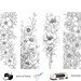 Floral Coloring Bookmarks,colorful Bookmarks, Coloring Bookmark, Kids ...