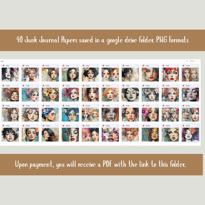Mixed Media Junk Journal Paper Pack | 40 Digital Collage Sheets | Bold ...