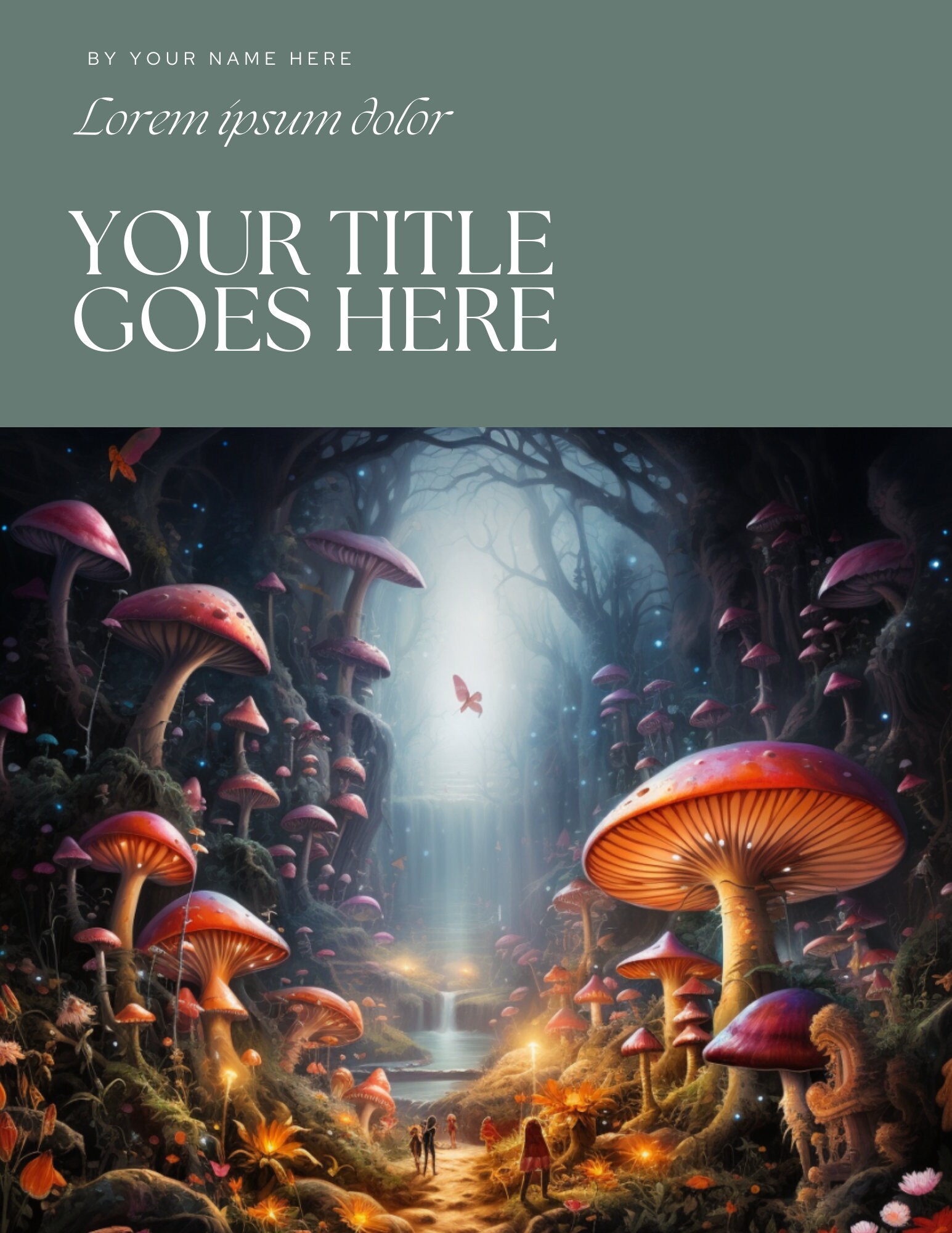 MAGICAL FANTASY Book Cover Template, Fantasy Book Cover, Kids Book ...