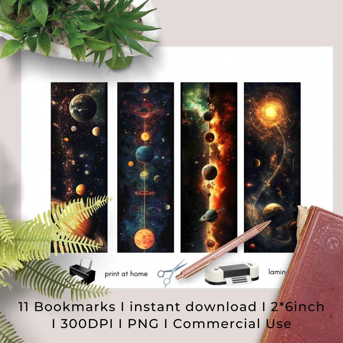 Solar System Bookmarks, Planet Bookmarks, Printable Bookmarks, Read ...