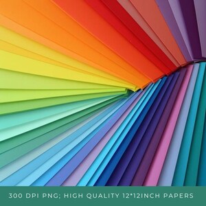 Watercolor Rainbow Digital Paper,rainbow Gradient Digital Paper, Bright ...