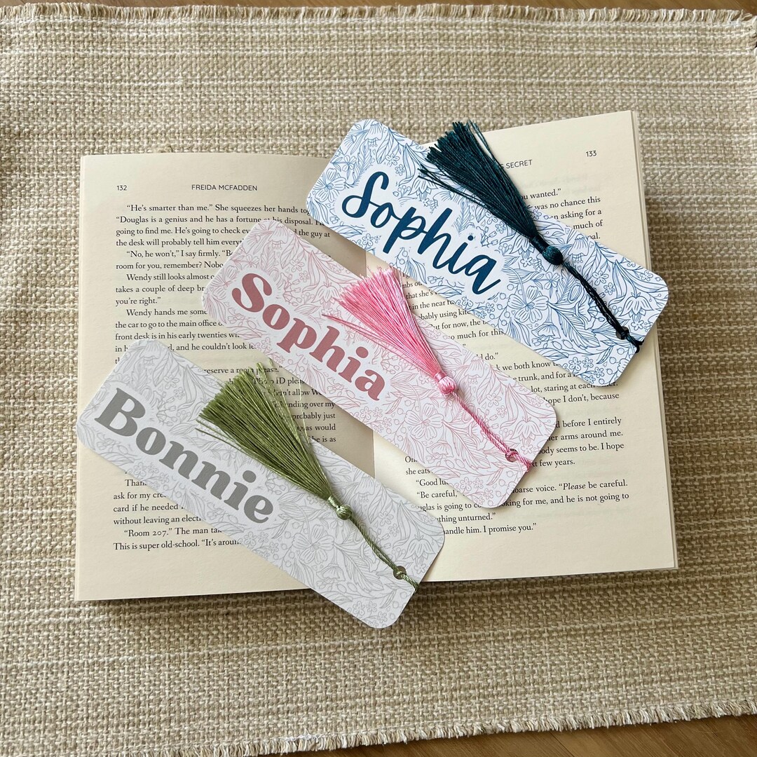 Personalized Bookmarks, Create Your Own Custom Name Bookmark ...