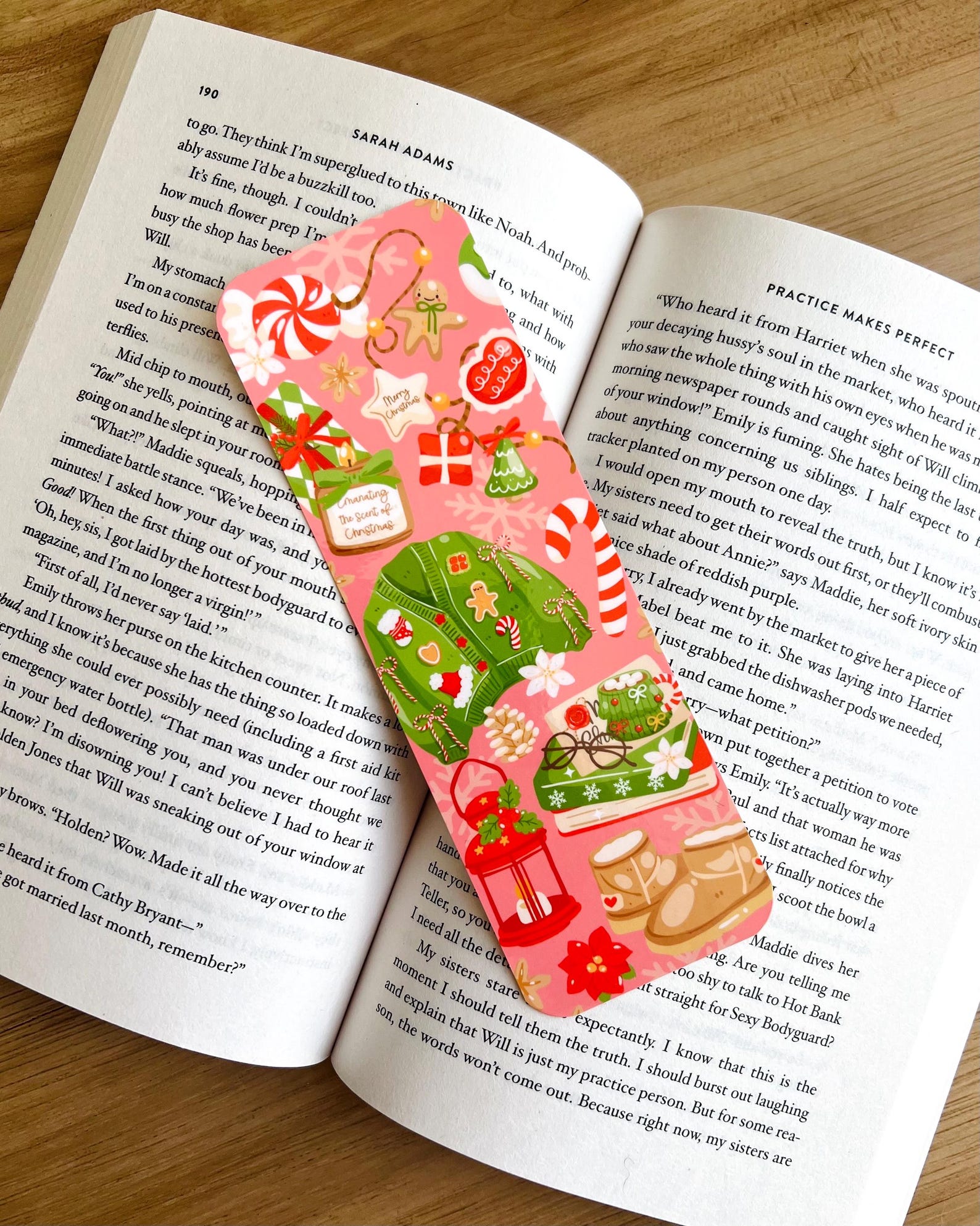 Christmas Bookmark, Booklover, Seasonal Bookmark, Holiday Bookmark ...