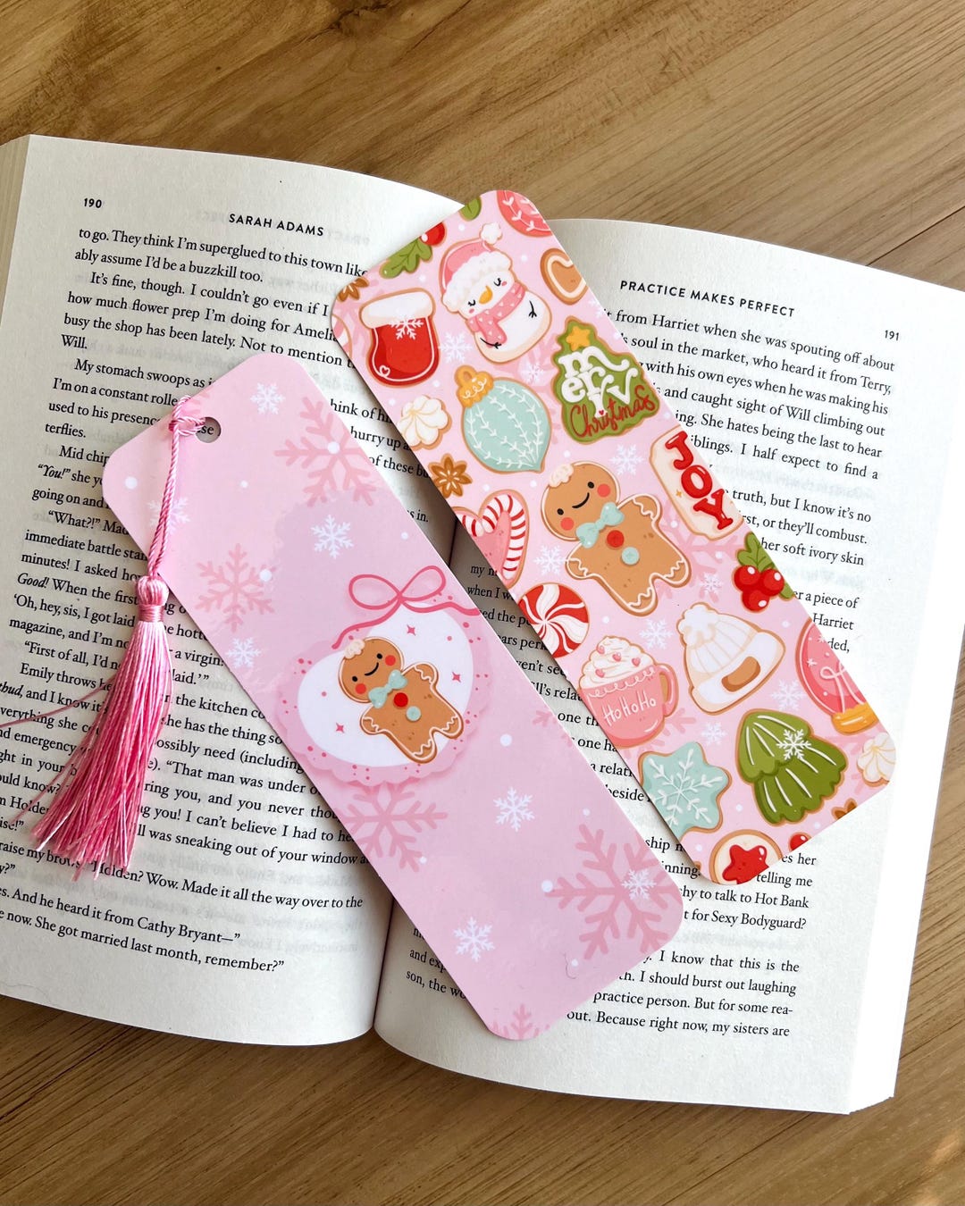 Christmas Bookmark, Booklover, Seasonal Bookmark, Holiday Bookmark ...