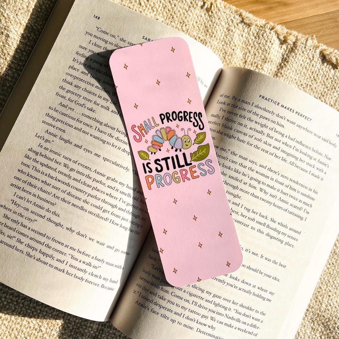 Small Progress is Still Progress Bookmark, Caterpillar Bookmark ...