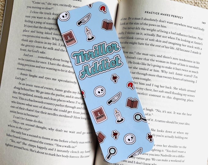 Thriller Laminated Bookmarks for a Mystery Reader Bookmarks Unique Book ...