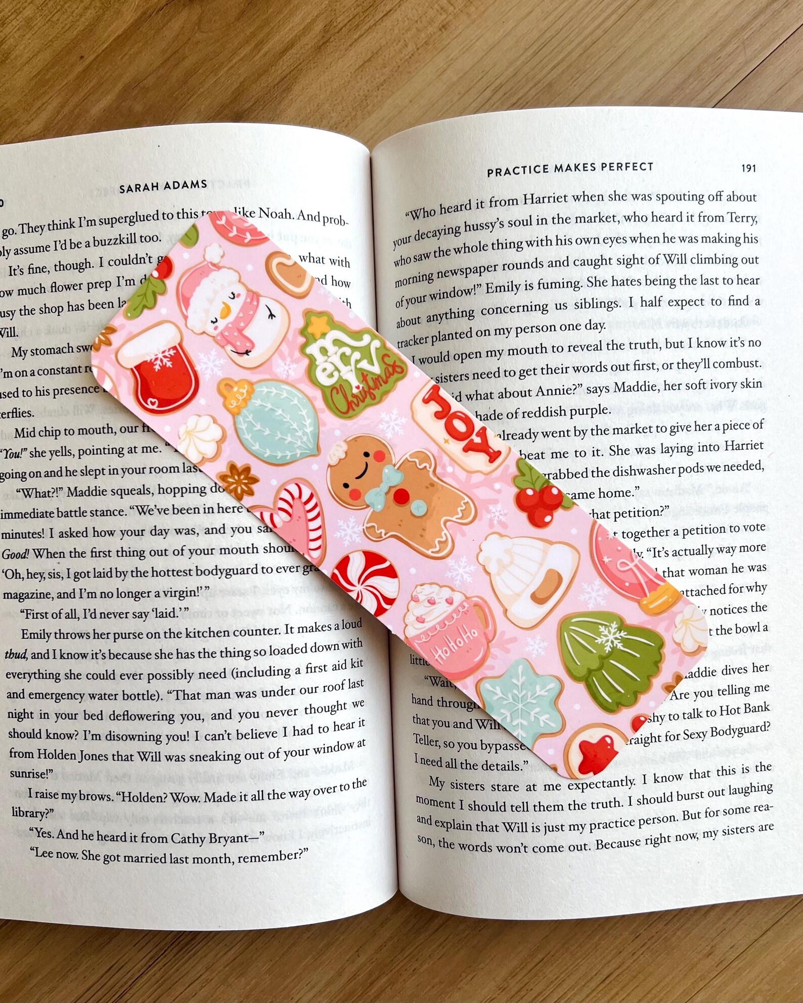 Christmas Bookmark, Booklover, Seasonal Bookmark, Holiday Bookmark ...