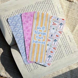 Summer Bookmarks, Beach Bookmark, the Summer I Turned Pretty Bookmark ...