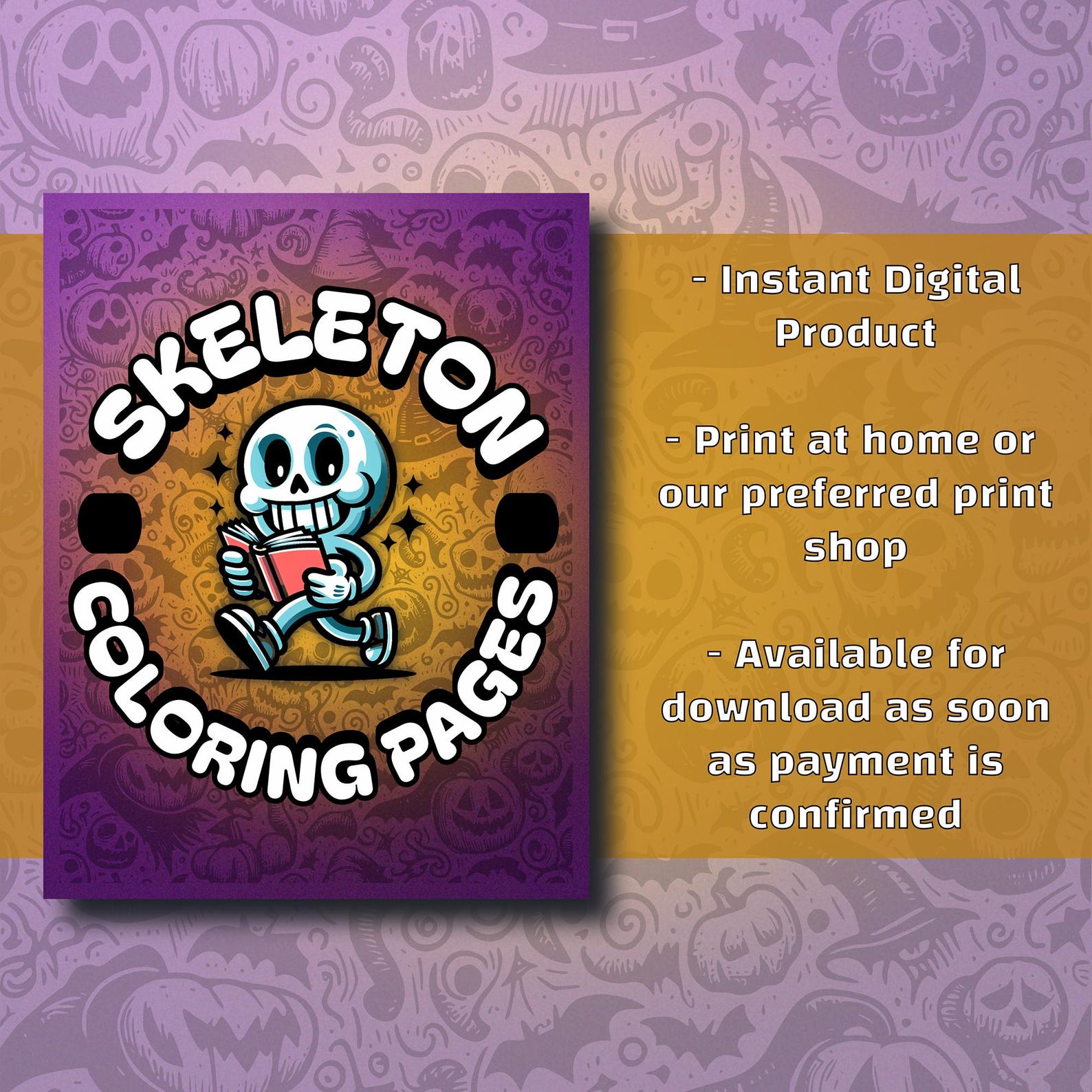 12 Skeletons Halloween Pages Halloween Coloring Pages Halloween ...