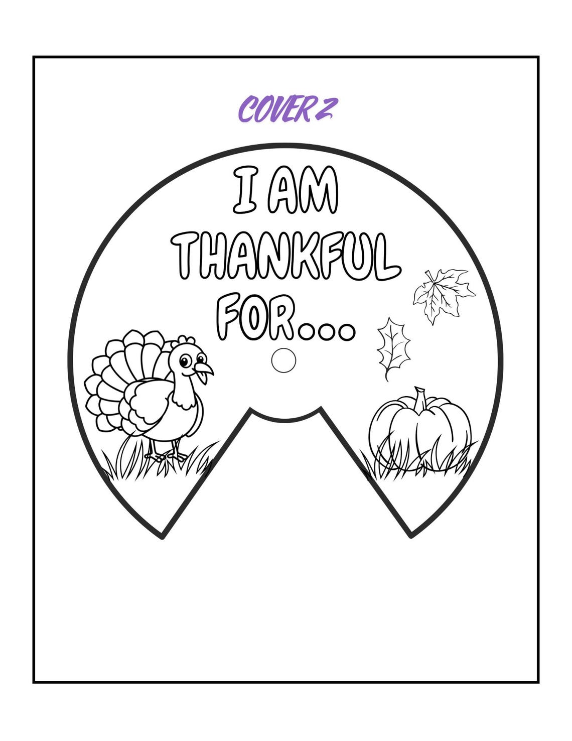 I Am Thankful for Spinner Craft, Fall Activity for Kids, Toddler ...