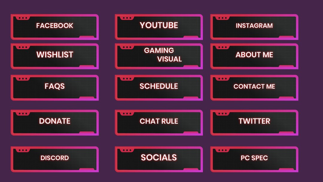 Twitch Gaming Animated Screens, Twitch Animated Overlay, Twitch ...