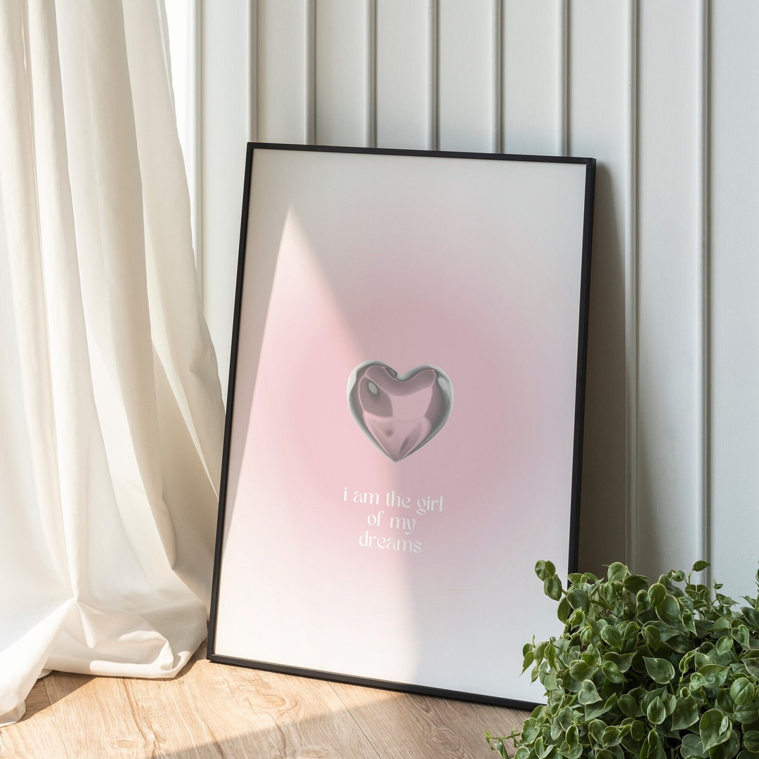 Y2K Positive Affirmation Poster I Am the Girl of My Dreams - Etsy