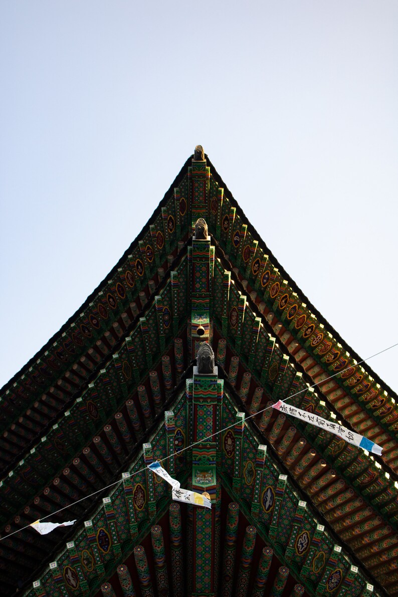 Korea Busan, Korean Traditional Temple Architecture Photography Print ...
