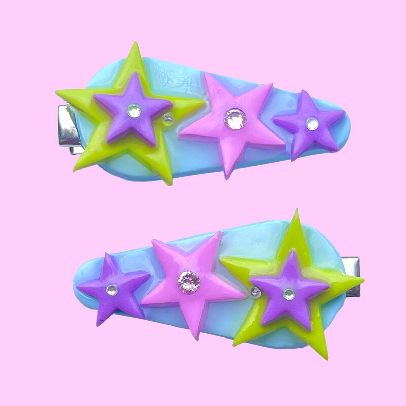 Star Hair Clips - Etsy