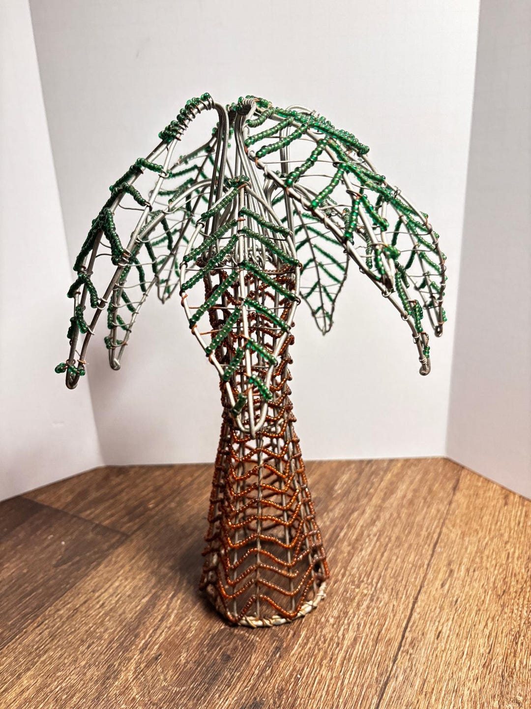 Hand Beaded Palm Tree Imported From Haiti. Made by Beadworx. - Etsy