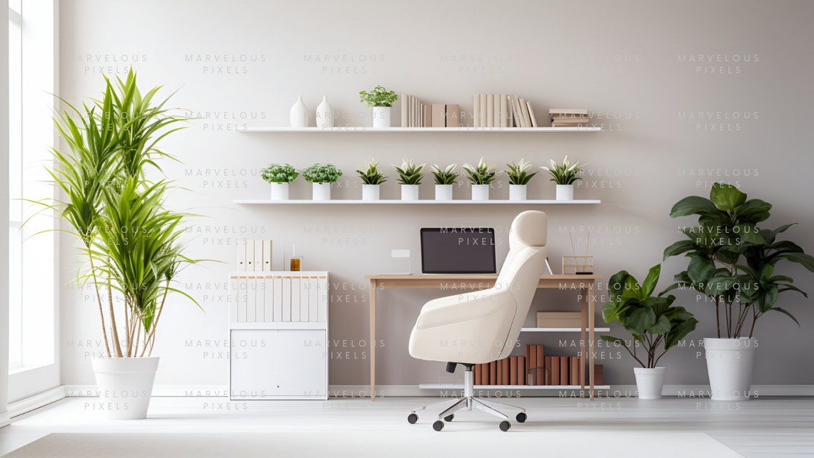 Zoom Virtual Backgrounds Backdrop Home Office Office - Etsy