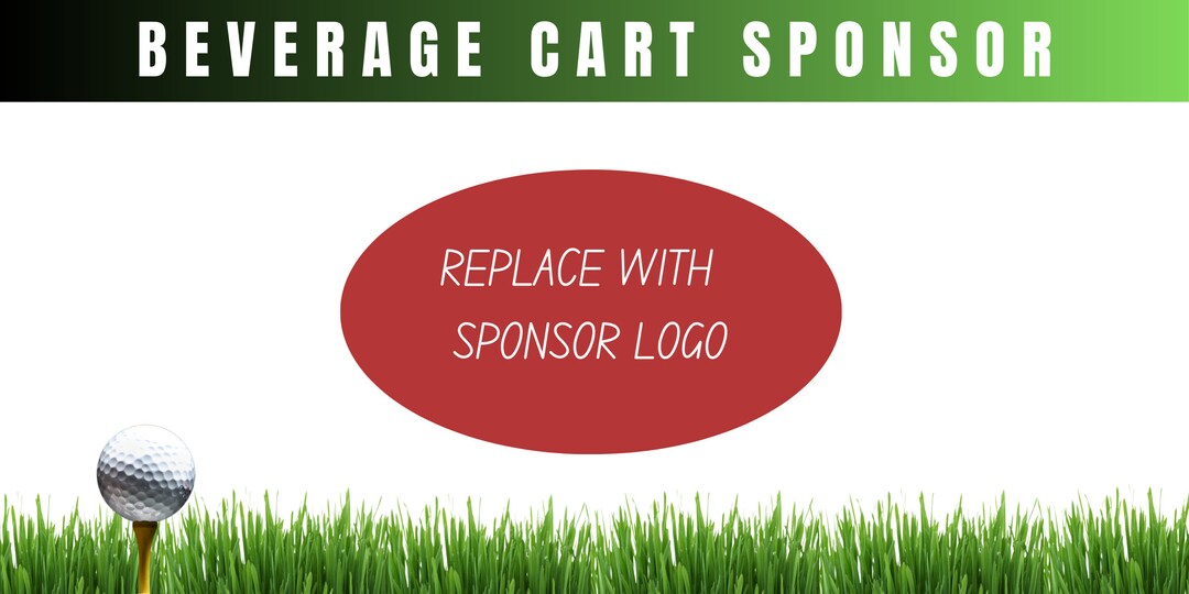 Golf Tournament Cart Sign Template - Etsy