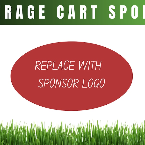 Golf Sponsor Sign Template - Etsy