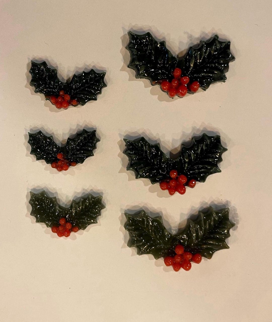 90 COE Holly Leaves With Berries - Etsy