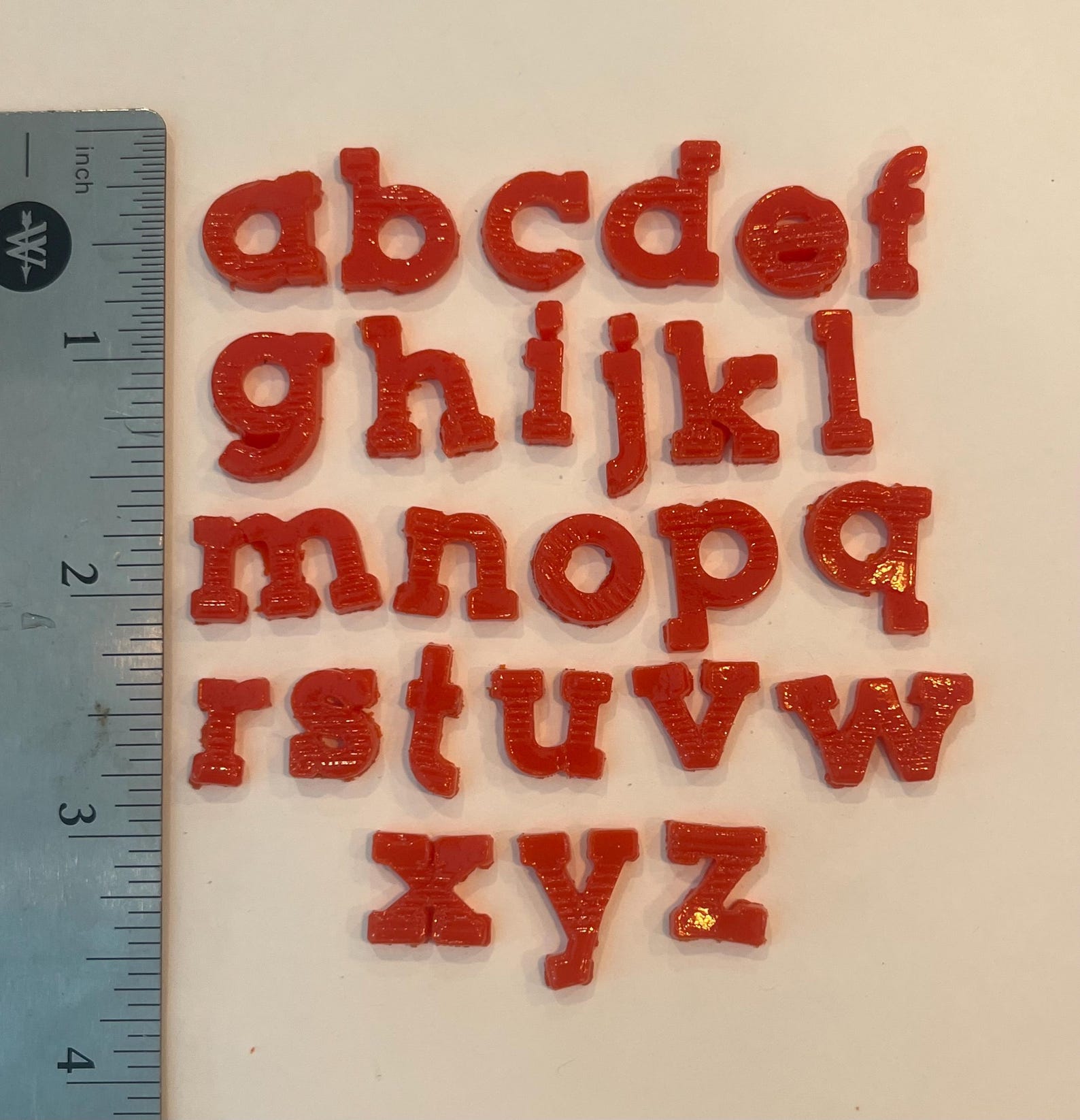 90 COE Red Alphabet Letters - Etsy
