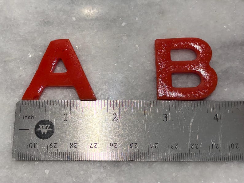 90 COE Large Red Alphabet Letters - Etsy
