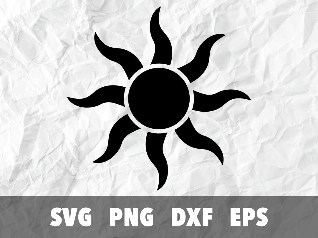 Simple Mystical Sun SVG - Etsy