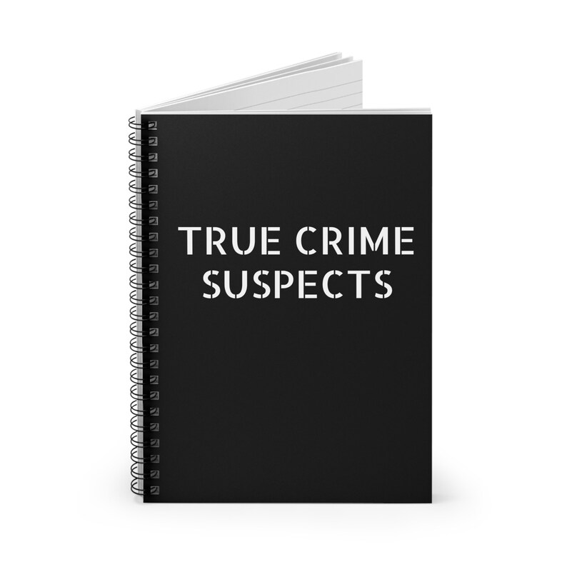 True Crime Suspects Notebook - Etsy