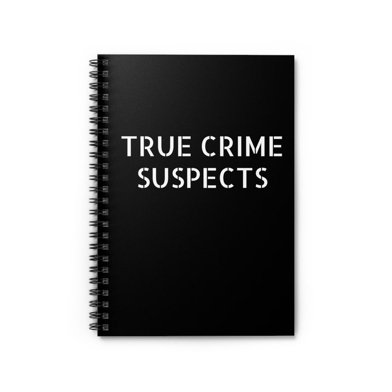 True Crime Suspects Notebook - Etsy