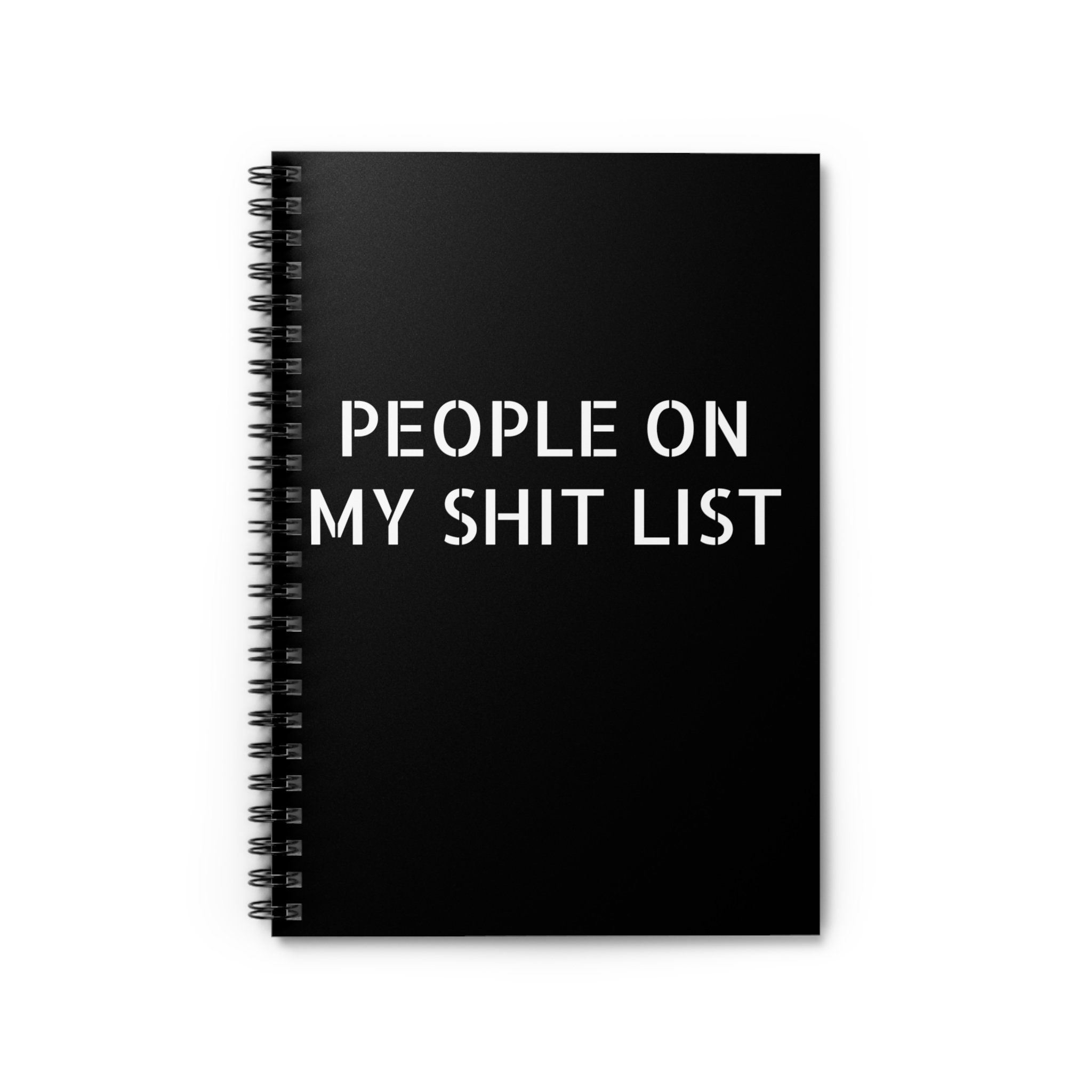 People on My Sh*t List" Humorous Hardcover Notebook - Etsy