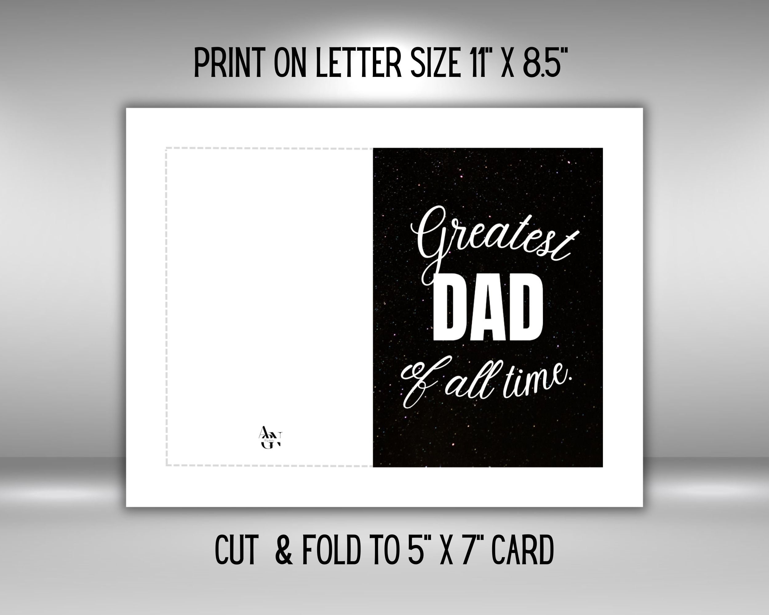 Fathers Day Card, Happy Fathers Day Card, Greatest Dad of All Time ...