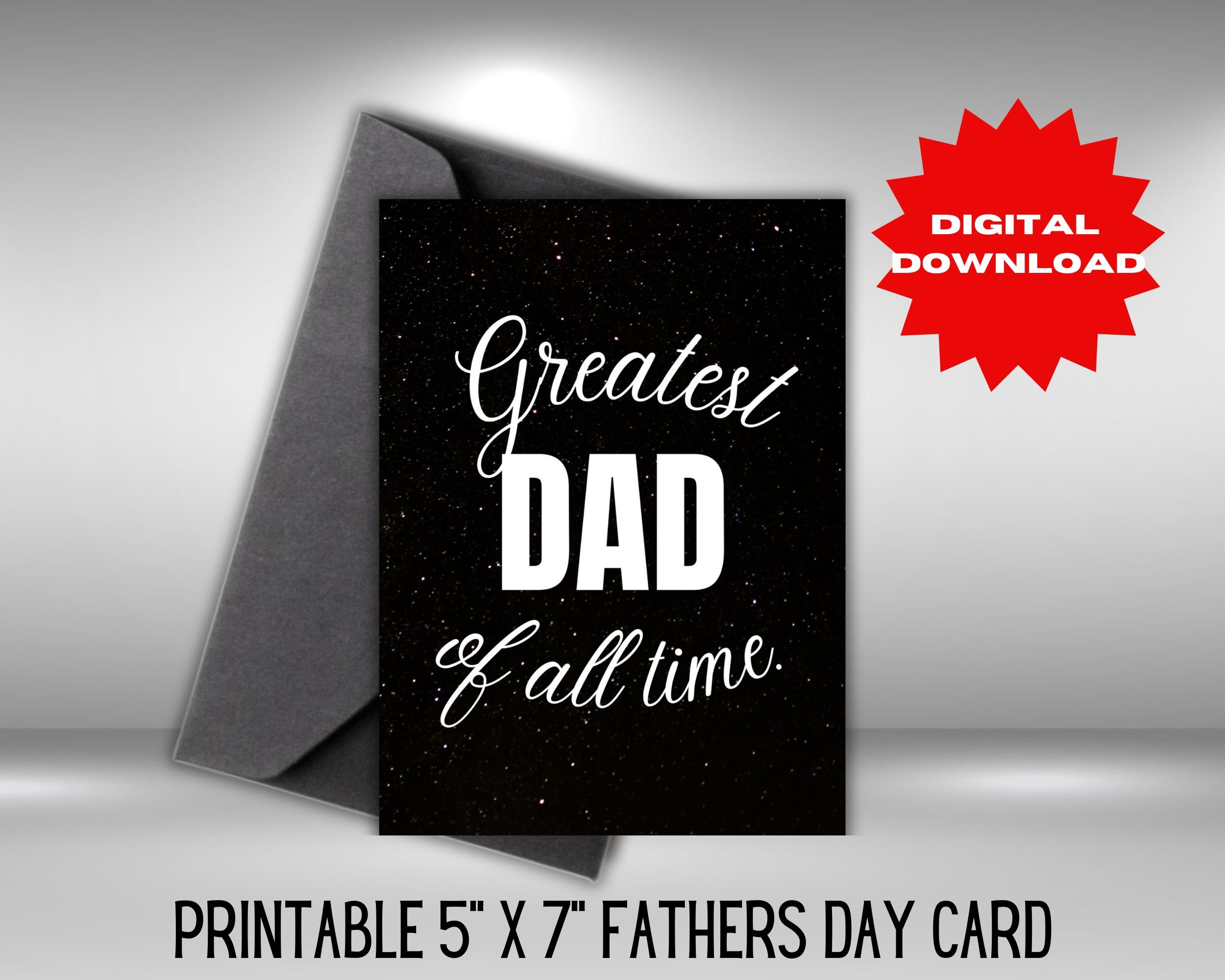 Fathers Day Card, Happy Fathers Day Card, Greatest Dad of All Time ...