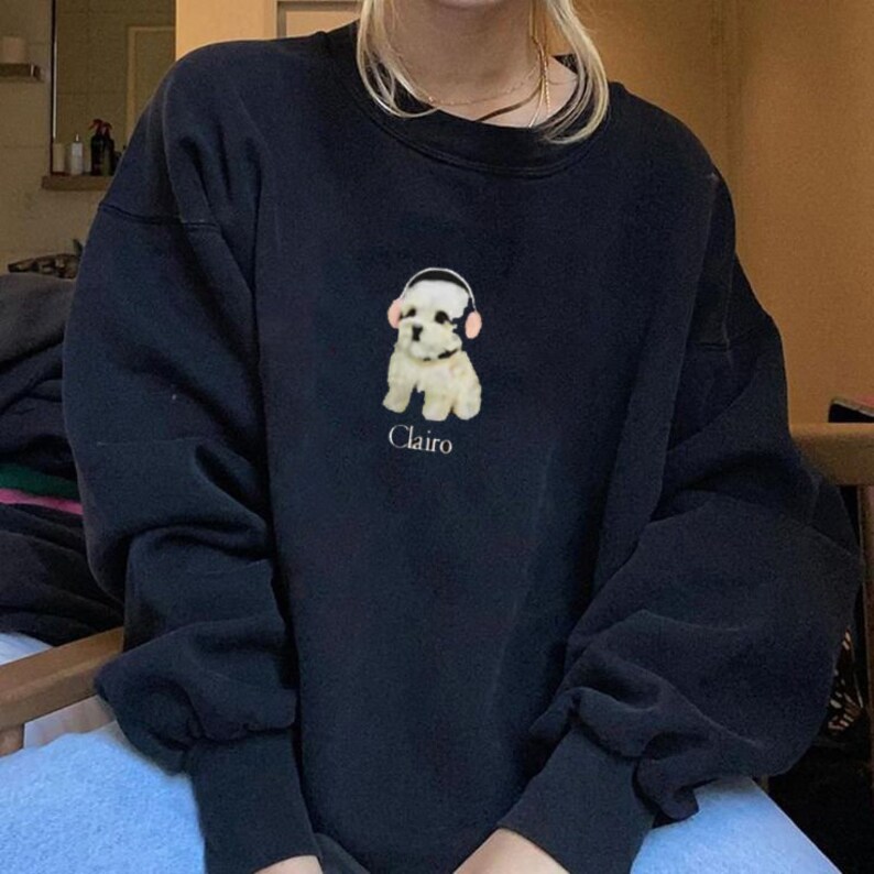 Clairo Dog Pup Headphones Hoodie Merch Y2k Trend Gift - Etsy New Zealand