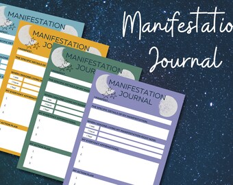 Manifestation Planner, Printable Adhd ,law of Attraction Planner,daily ...