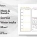 Printable Daily Food Log Track Your Meals, Water, Exercise, and Mood ...