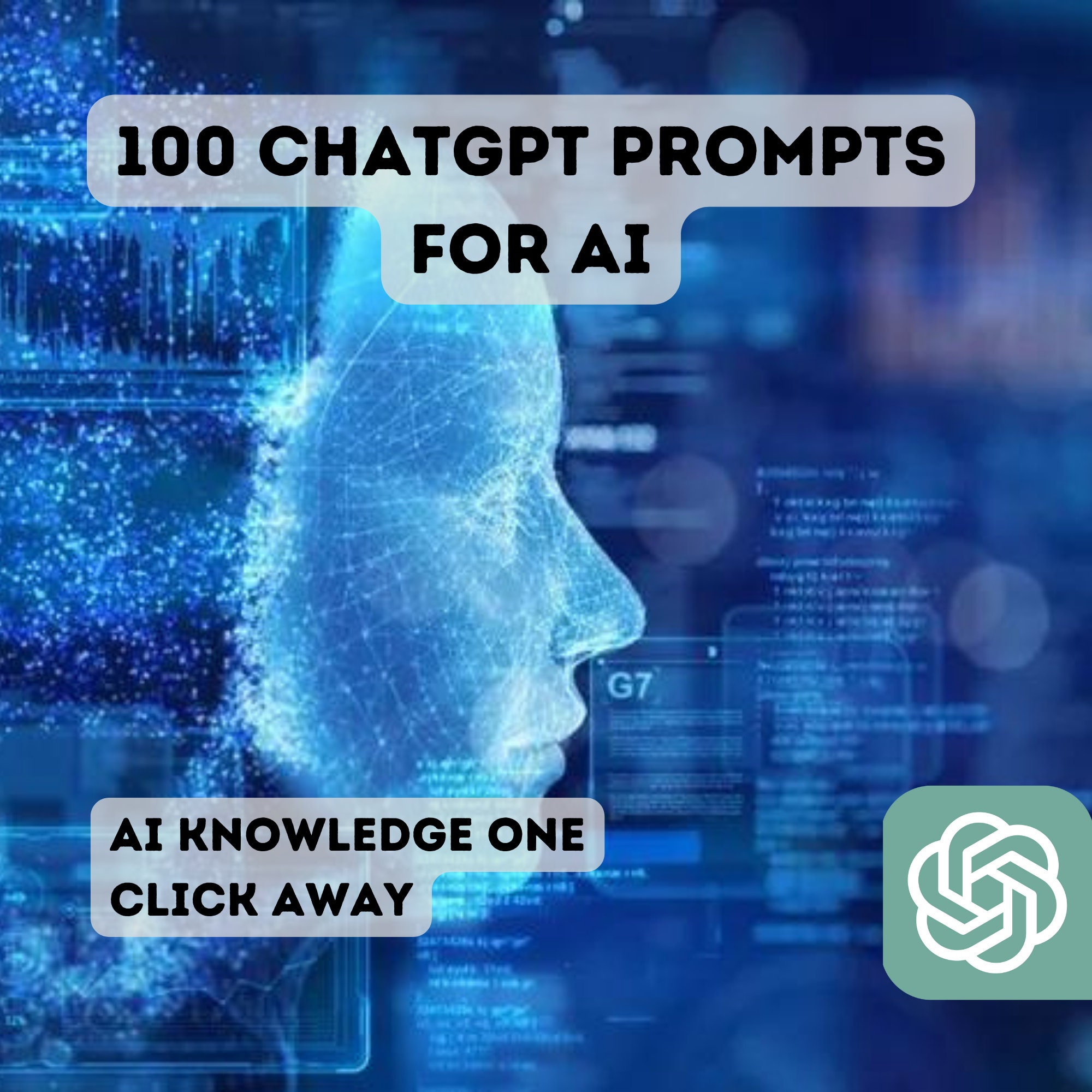 100 Chatgpt Prompts for Artificial Intelligence - Etsy