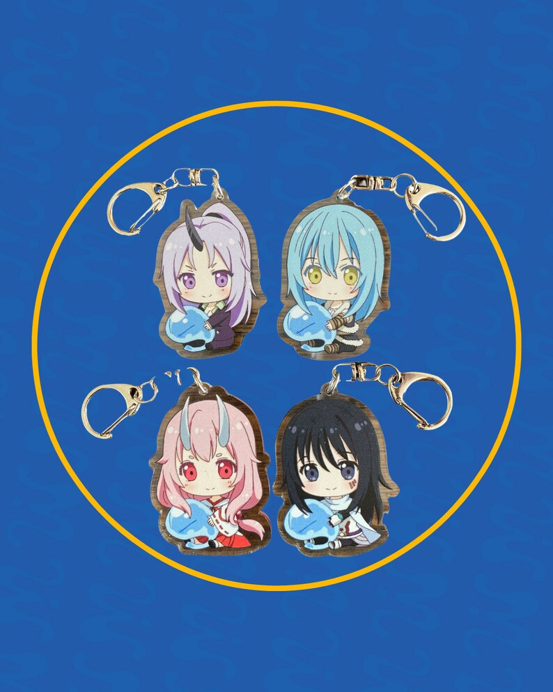 Rimuru Tempest (that Time I Got Reicarnated as a Slime) Keychains - Etsy