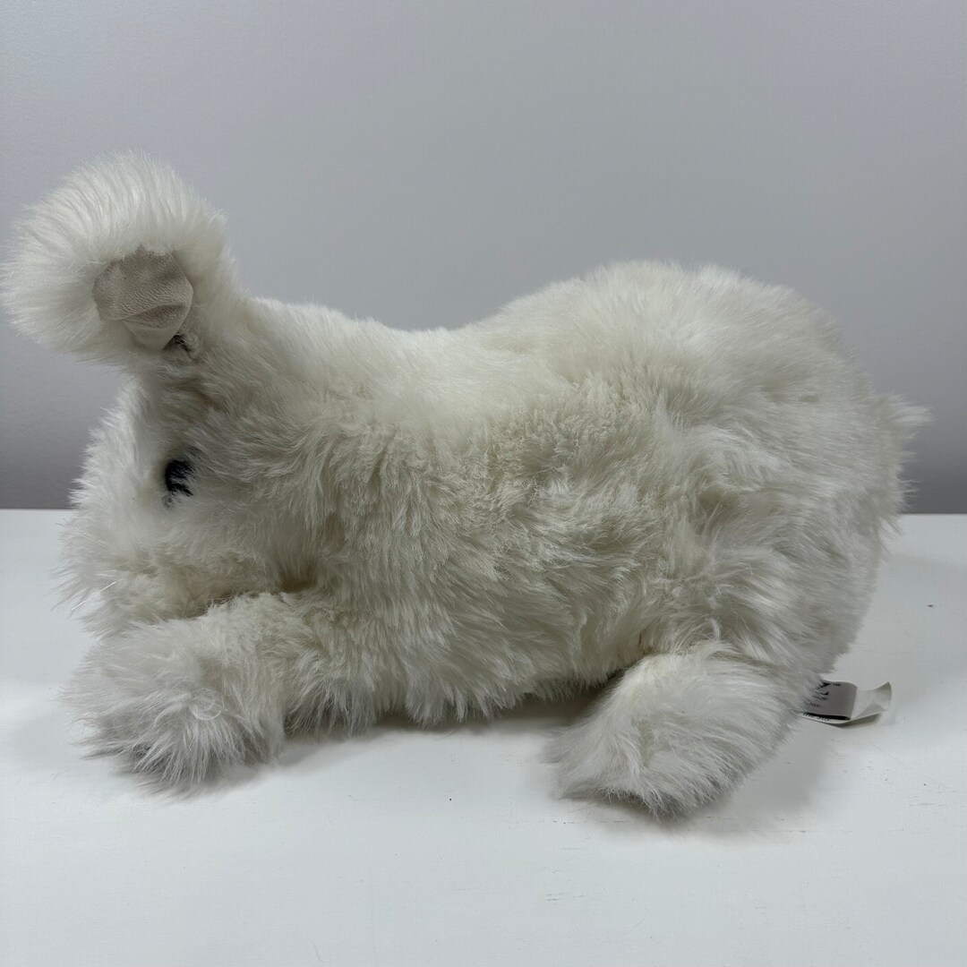 Ditz White Rabbit Realistic Plush Stuffed Animal Posable Ears 15" the ...