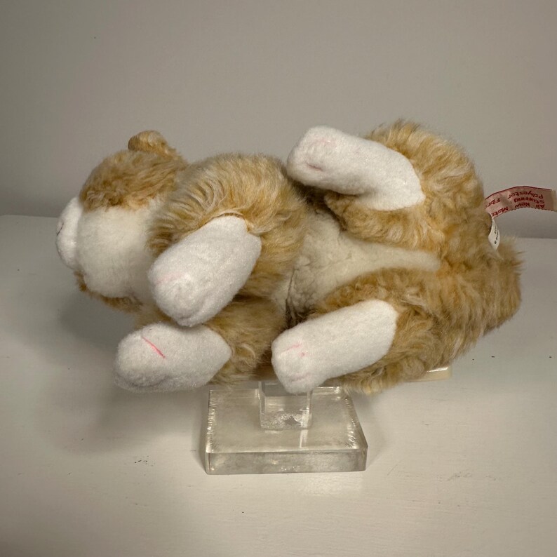 TEDDY- HERMANN Stuffed Animal Tabby Cat Kitten Realistic Plush Germany ...