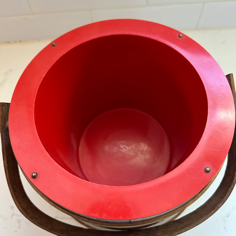 Vintage 1950s MCM Style Jerywil Classic Wooden Ice Bucket Retro Cool - Etsy