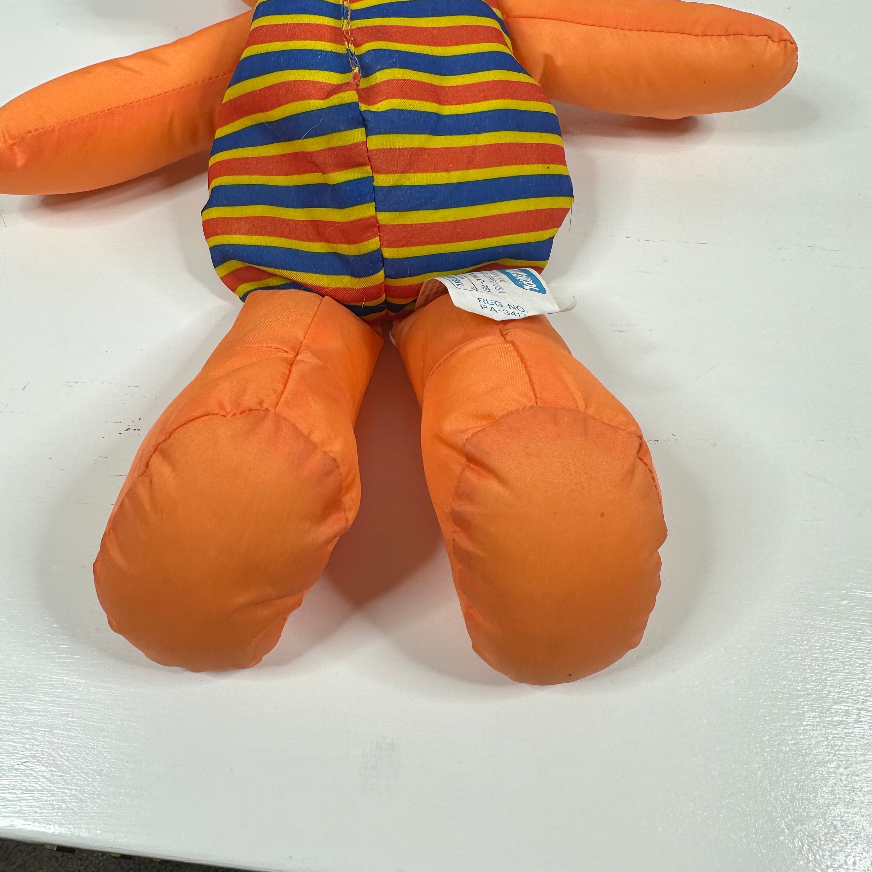 1990 Playskool Sesame Street ERNIE Bath Time Water Pal Plush Nylon ...