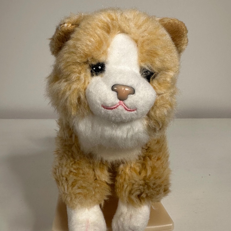 TEDDY- HERMANN Stuffed Animal Tabby Cat Kitten Realistic Plush Germany ...