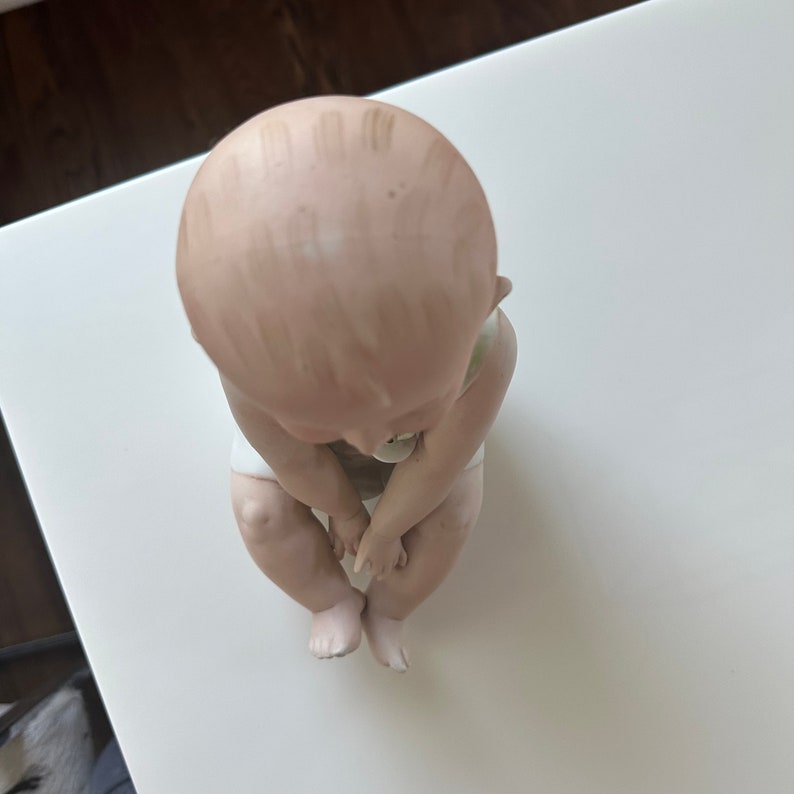 GEBRUDER HEUBACH German Bisque Porcelain Piano Baby Boy Figurine 8 ...