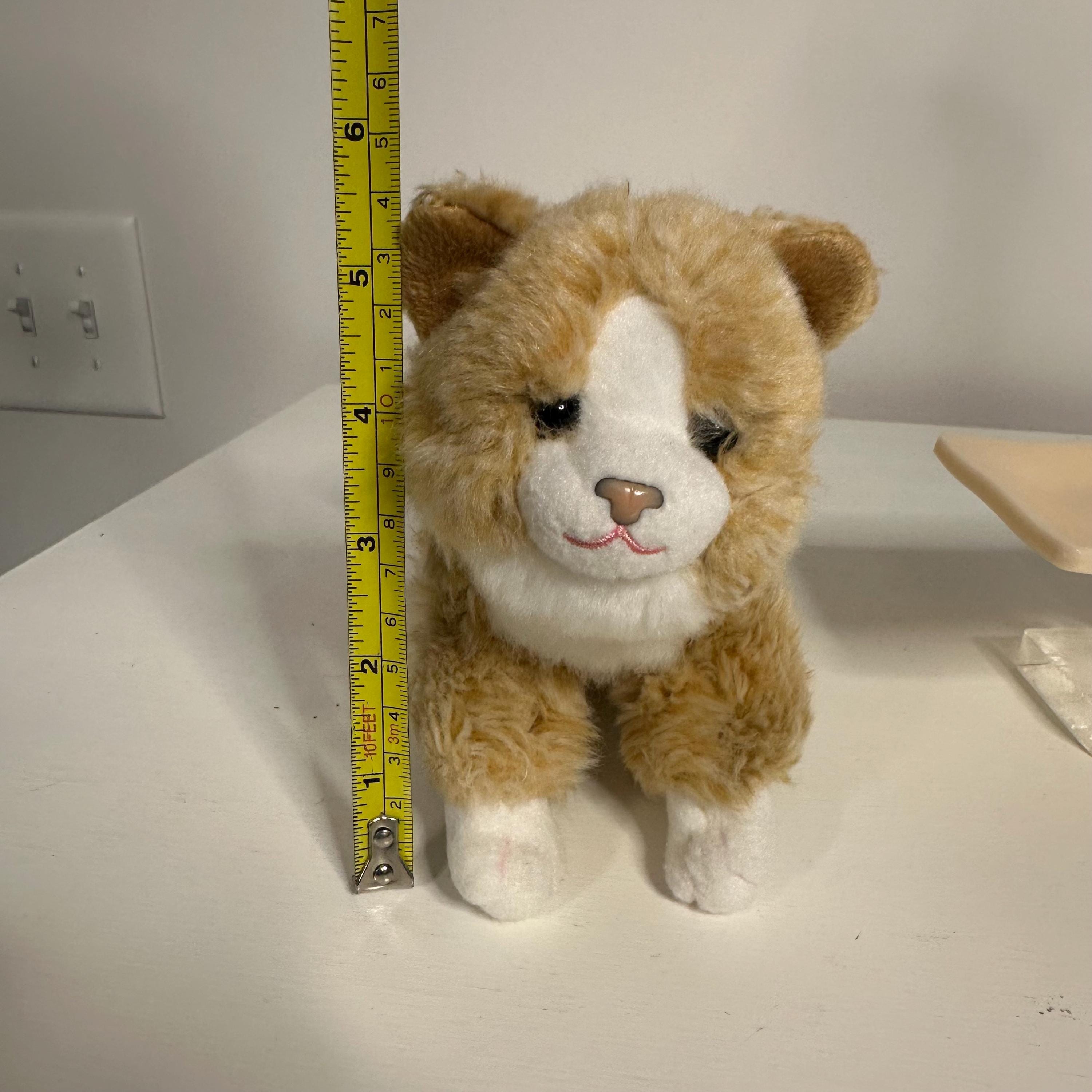 TEDDY- HERMANN Stuffed Animal Tabby Cat Kitten Realistic Plush Germany ...