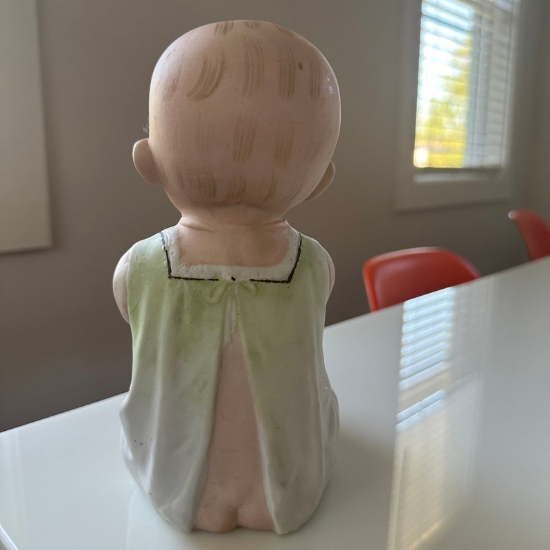 GEBRUDER HEUBACH German Bisque Porcelain Piano Baby Boy Figurine 8 ...