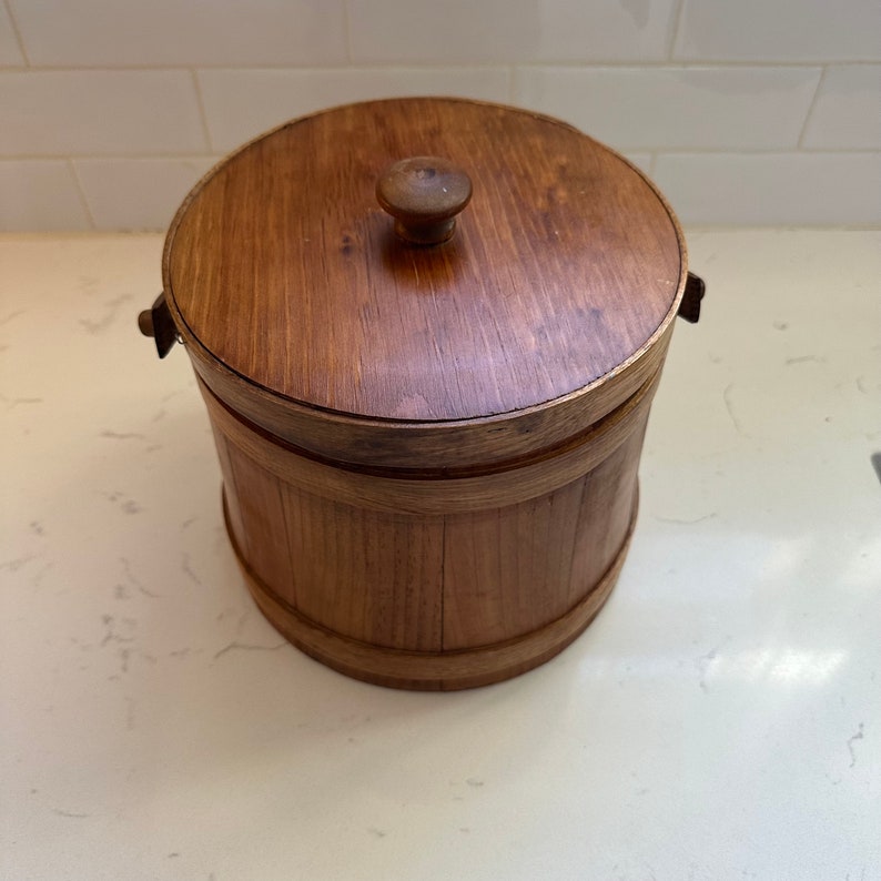 Vintage 1950s MCM Style Jerywil Classic Wooden Ice Bucket Retro Cool - Etsy
