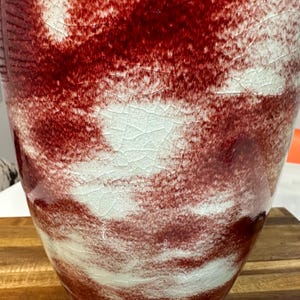 Vintage Chinese Jun Ware Fambe Glaze Yaobian Large Vase, Marked, 12.5 ...