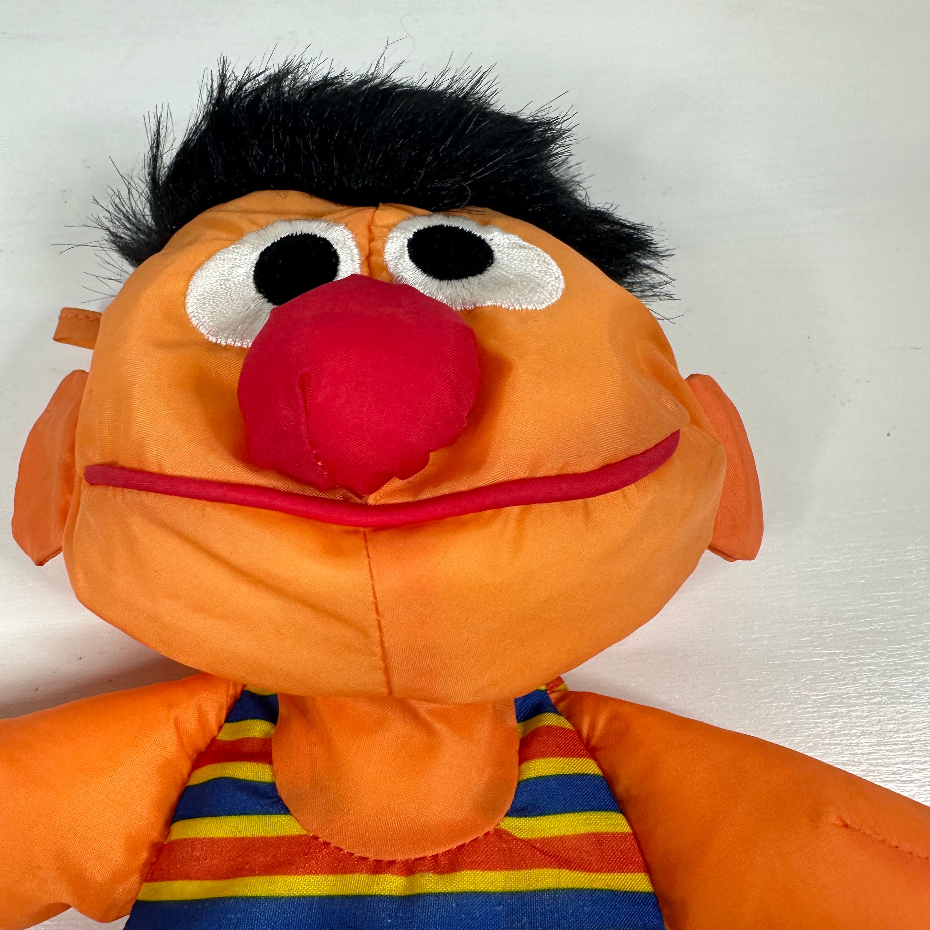 1990 Playskool Sesame Street ERNIE Bath Time Water Pal Plush Nylon ...
